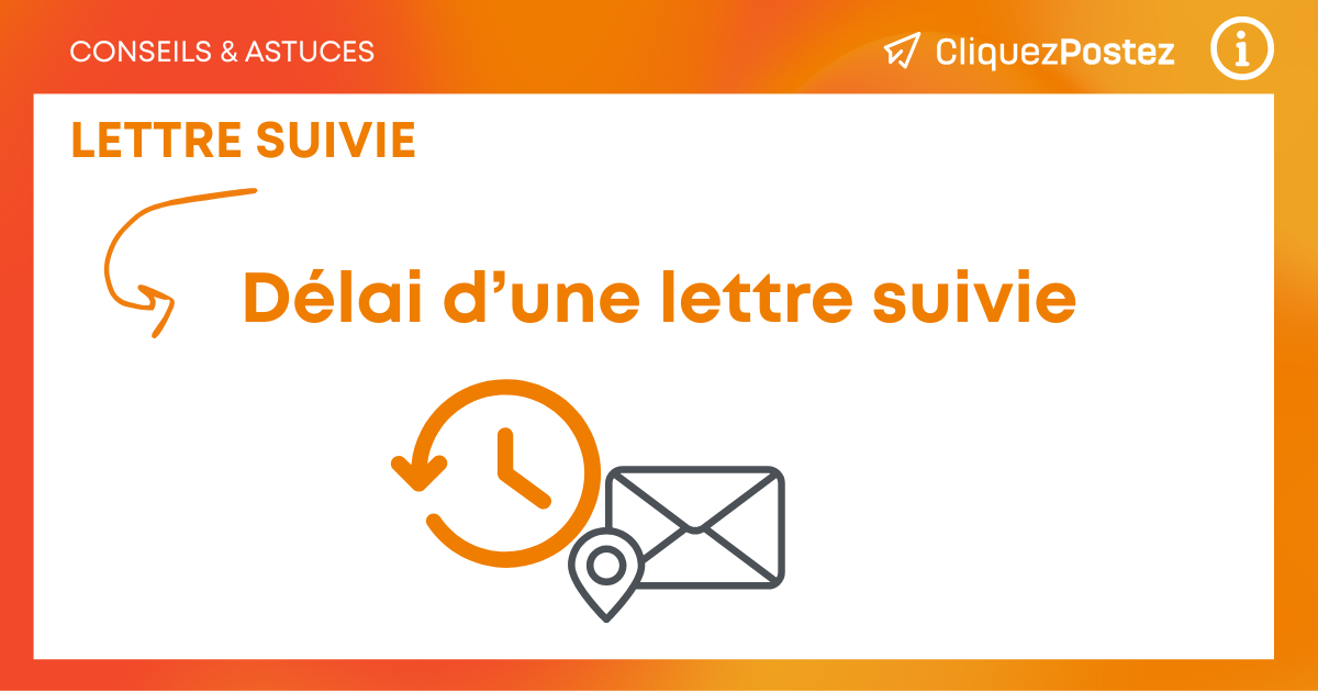 Délai de livraison de la lettre suivie