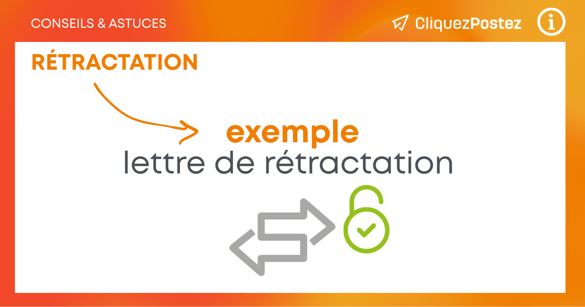 Exemple lettre de rétractation : modèle simple et efficace